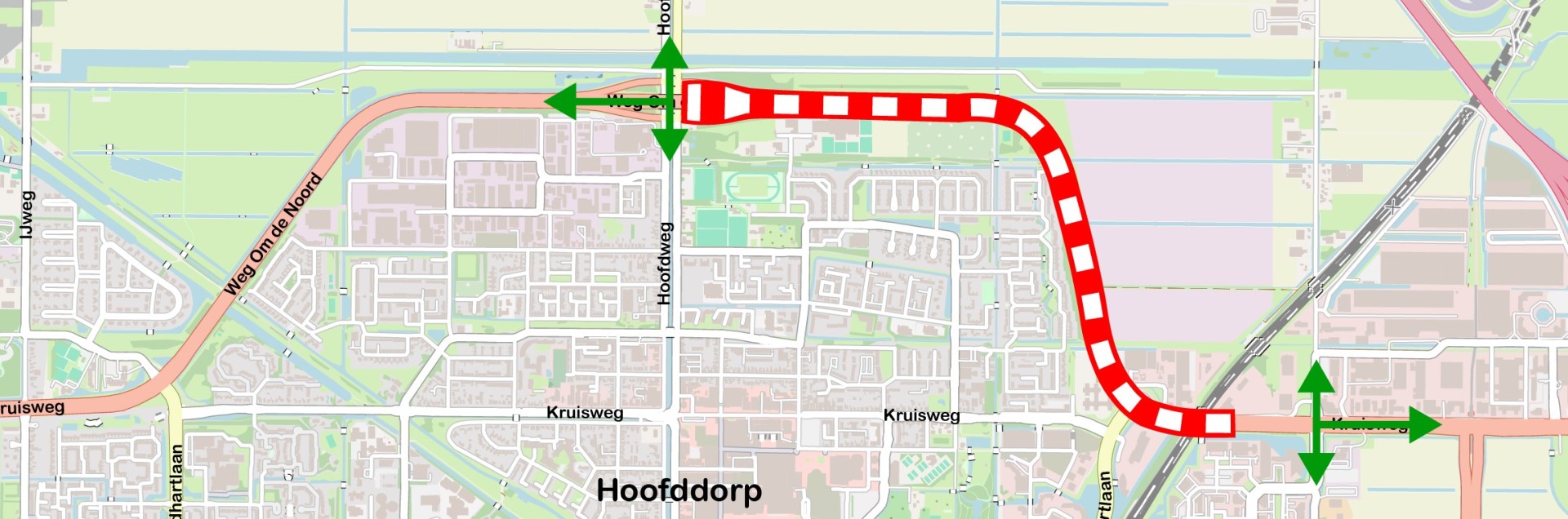 Afsluitingen N201 bij Hoofddorp tussen 28 april en 16 juni...